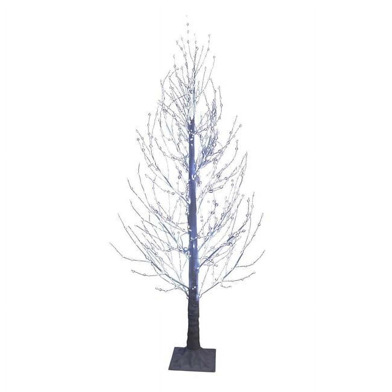 5 ft. Winter White Twig Artificial Tree & 900-Light Cool White Fairy ...
