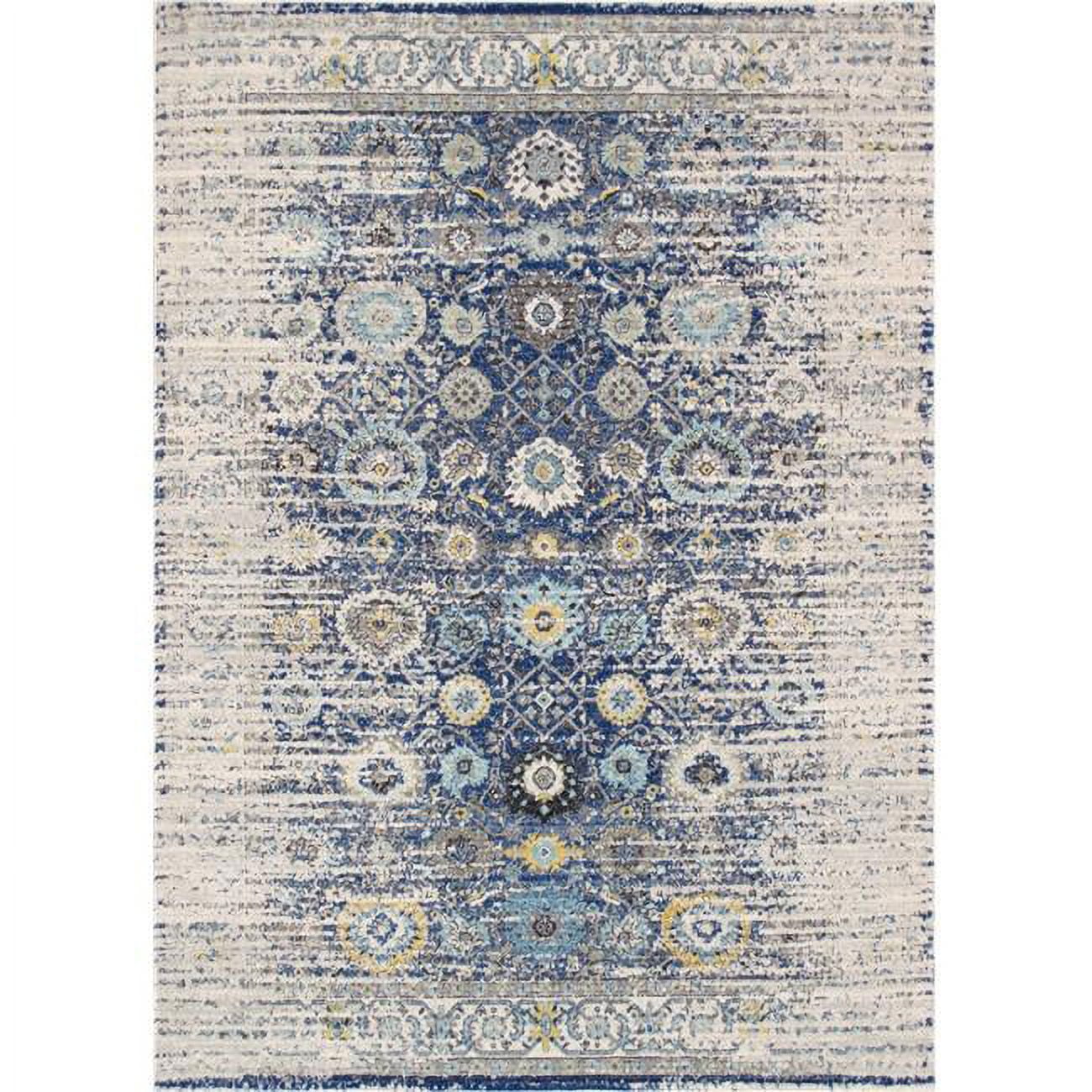 5 ft. x 7 ft. 6 in. Chelsea Design Machine Made & Power Loom Rug - Navy ...