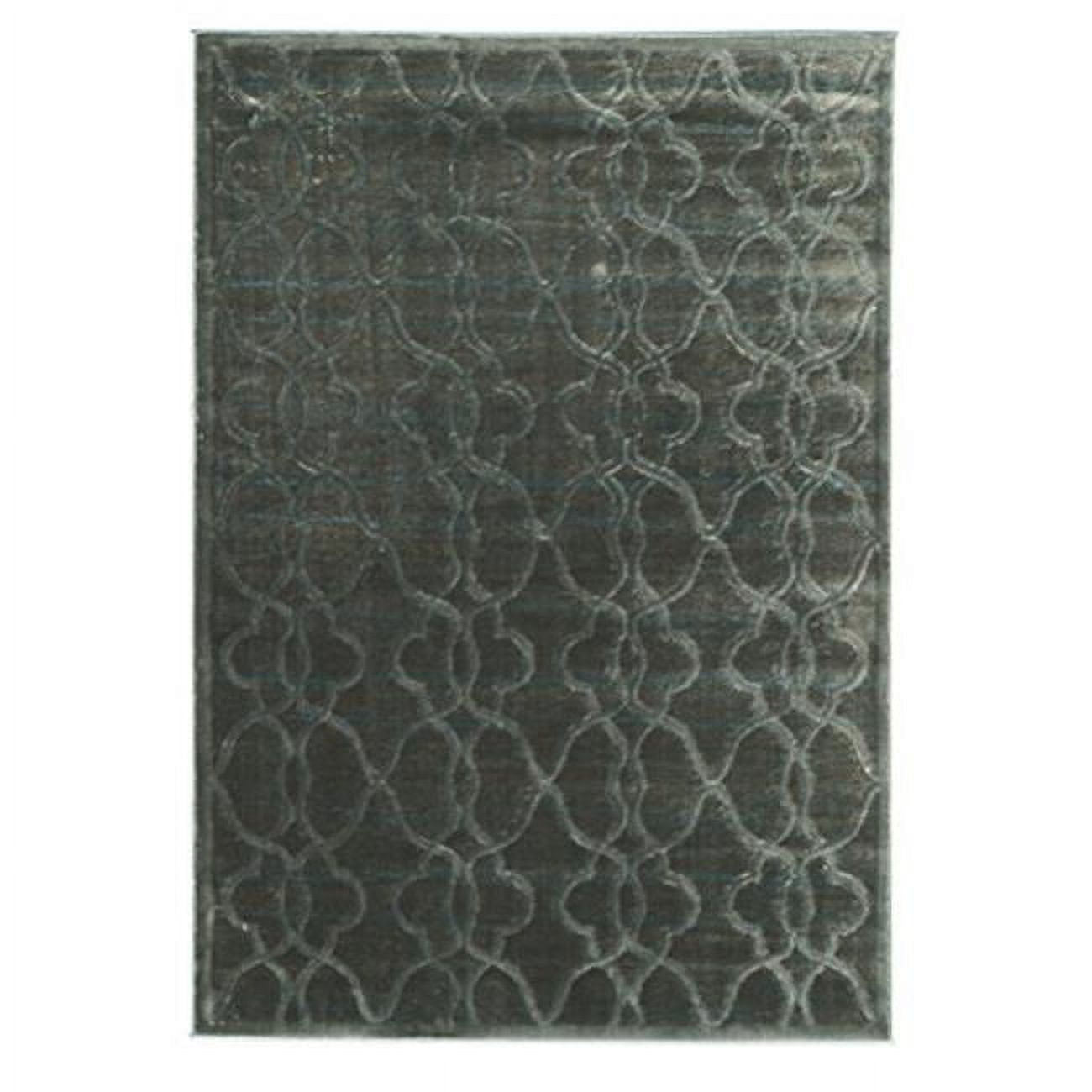 5 ft. x 7 ft. 6 in. Platinum Raw Iron Indoor Area Rug - Blue & Black ...