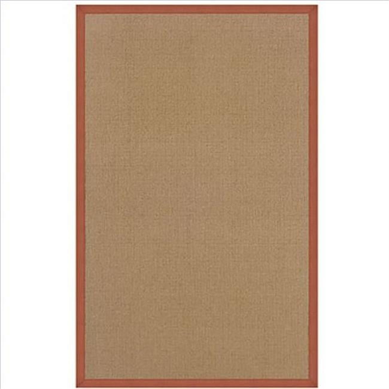 5 ft. x 8 ft. Athena Hand Tufted Area Rug - Cork & Burnt Orange ...