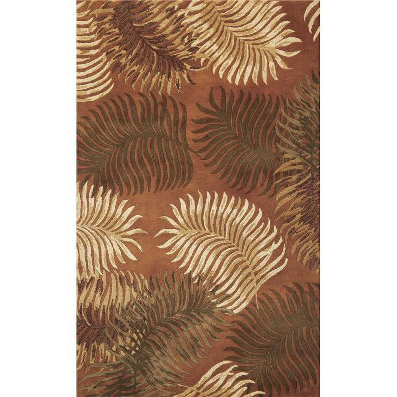5 ft. x 8 ft. Wool Rust Area Rug - Rust - 5 ft. x 8 ft. - Walmart.com