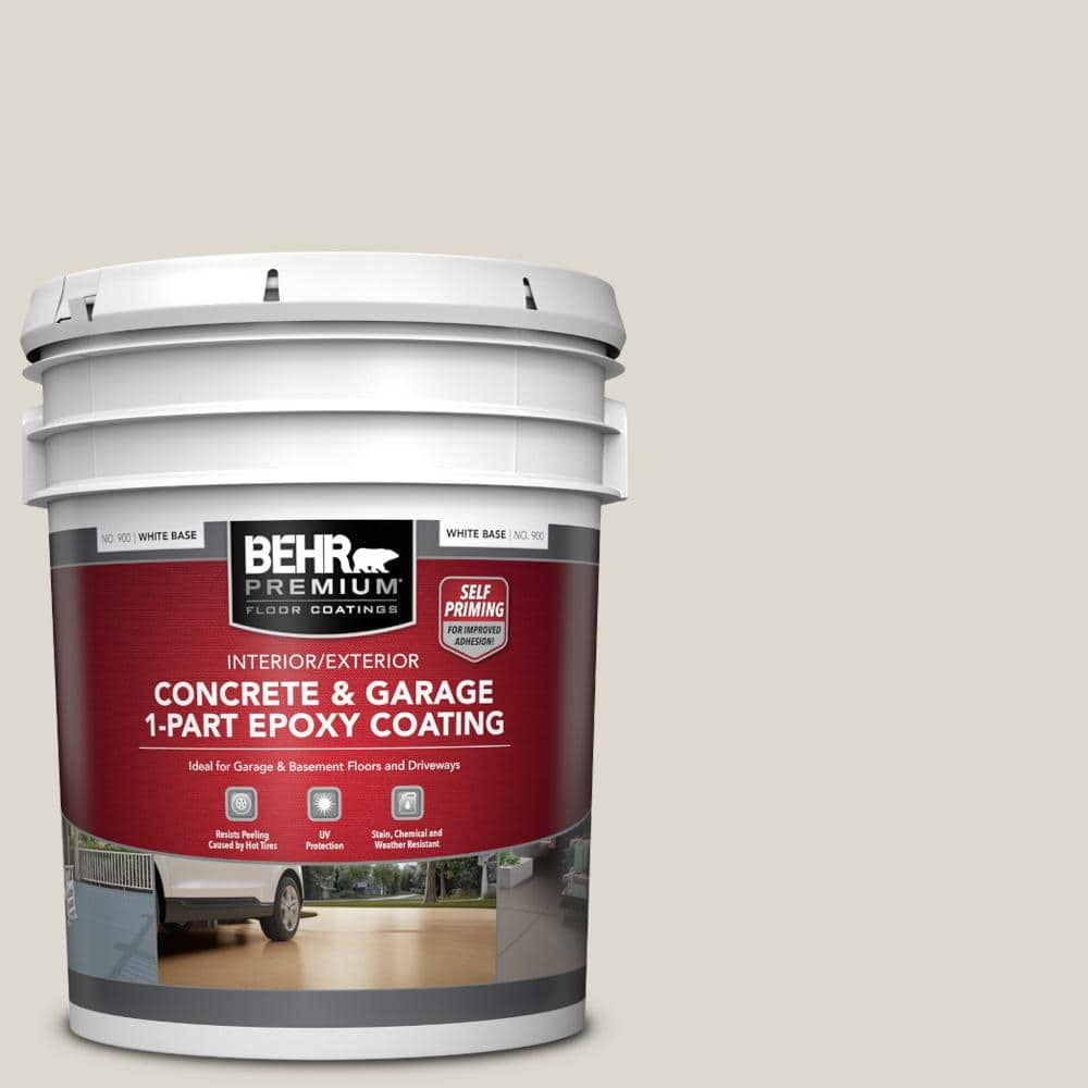 5 gal. #N320-1 Campfire Ash Self-Priming 1-Part Epoxy Satin Interior ...