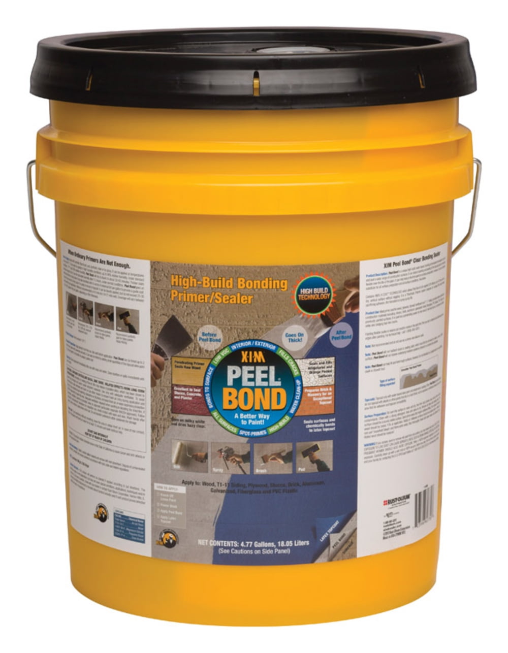 XIM 5 gal Clear Peel Bond Water-Based Acrylic Primer/Sealer, Indoor and ...