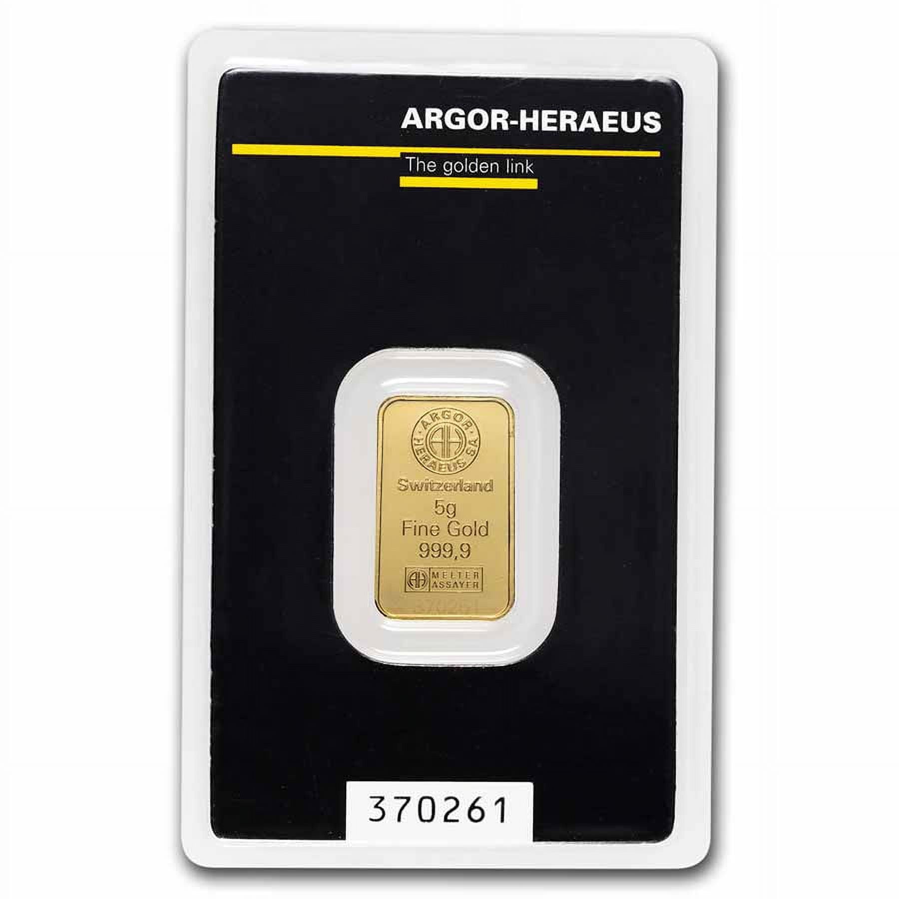 Brand Name Precious Metals 5g Golden Gold Bar with Assay Card - Walmart.com