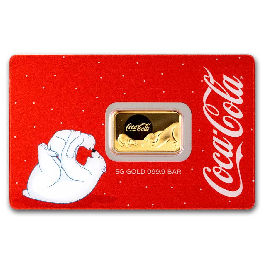 5 gram Gold Bar - PAMP Coca-Cola® Polar Bear - Walmart.com