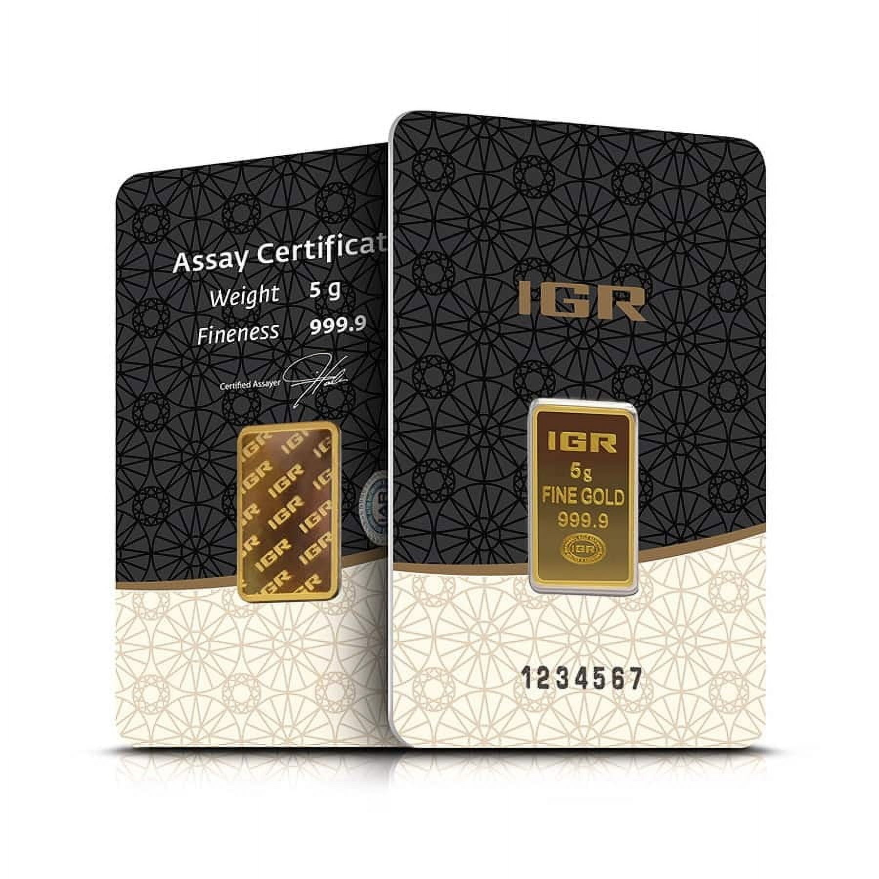 Istanbul Gold Refinery (IGR) 5g Gold Bar .9999 Fine, New in Assay ...