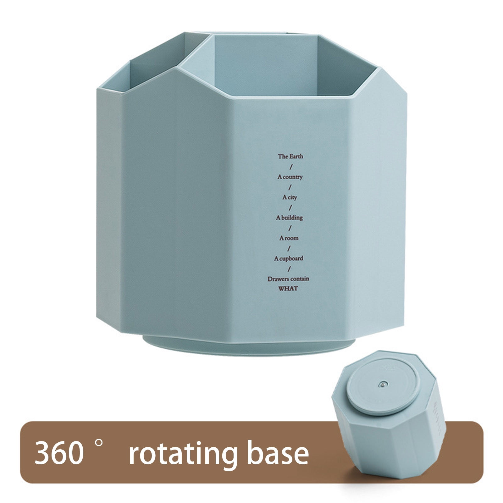 5-grid Multi-function Large-capacity Desktop Storage Box Student Office ...