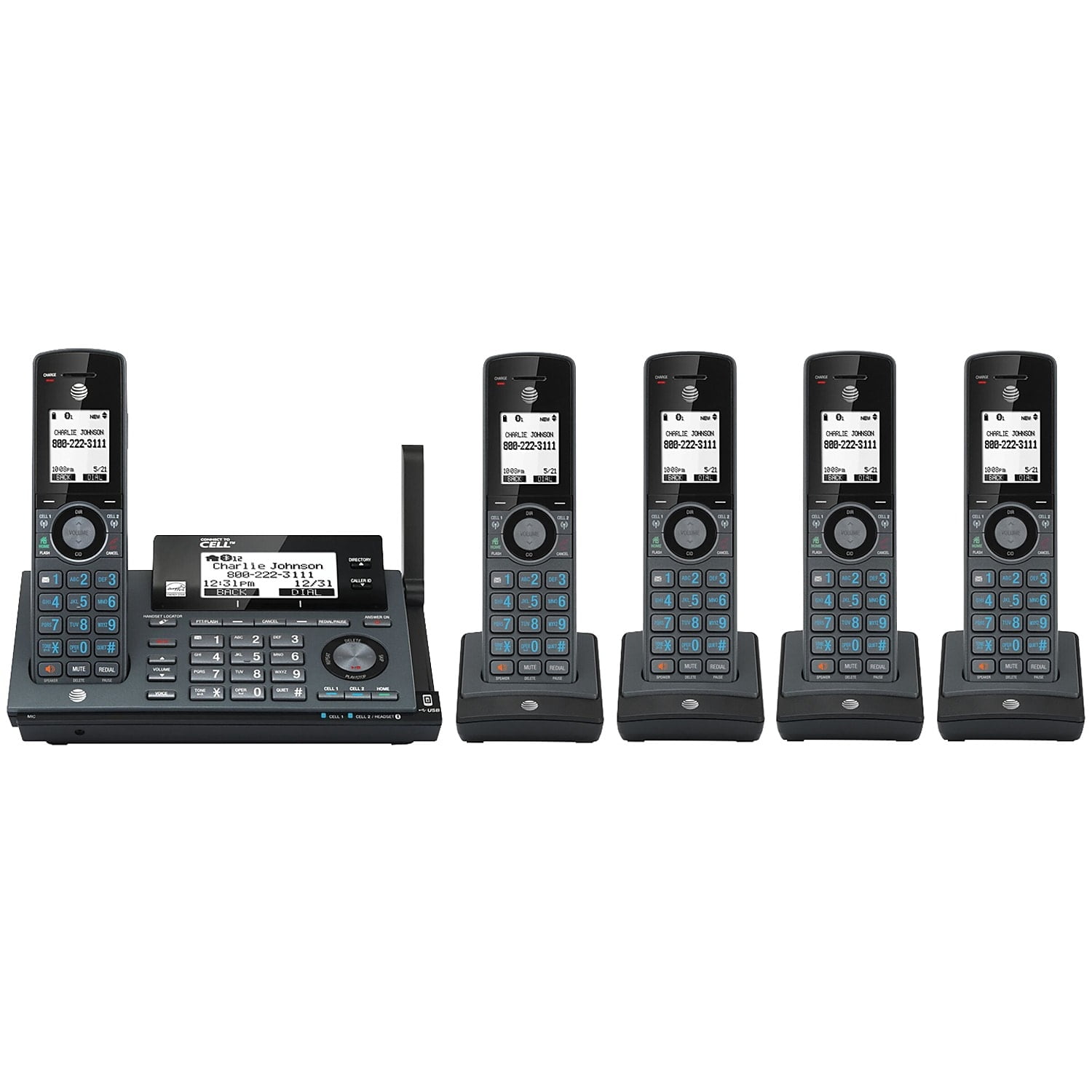 5 handset System with blocker - Walmart.com