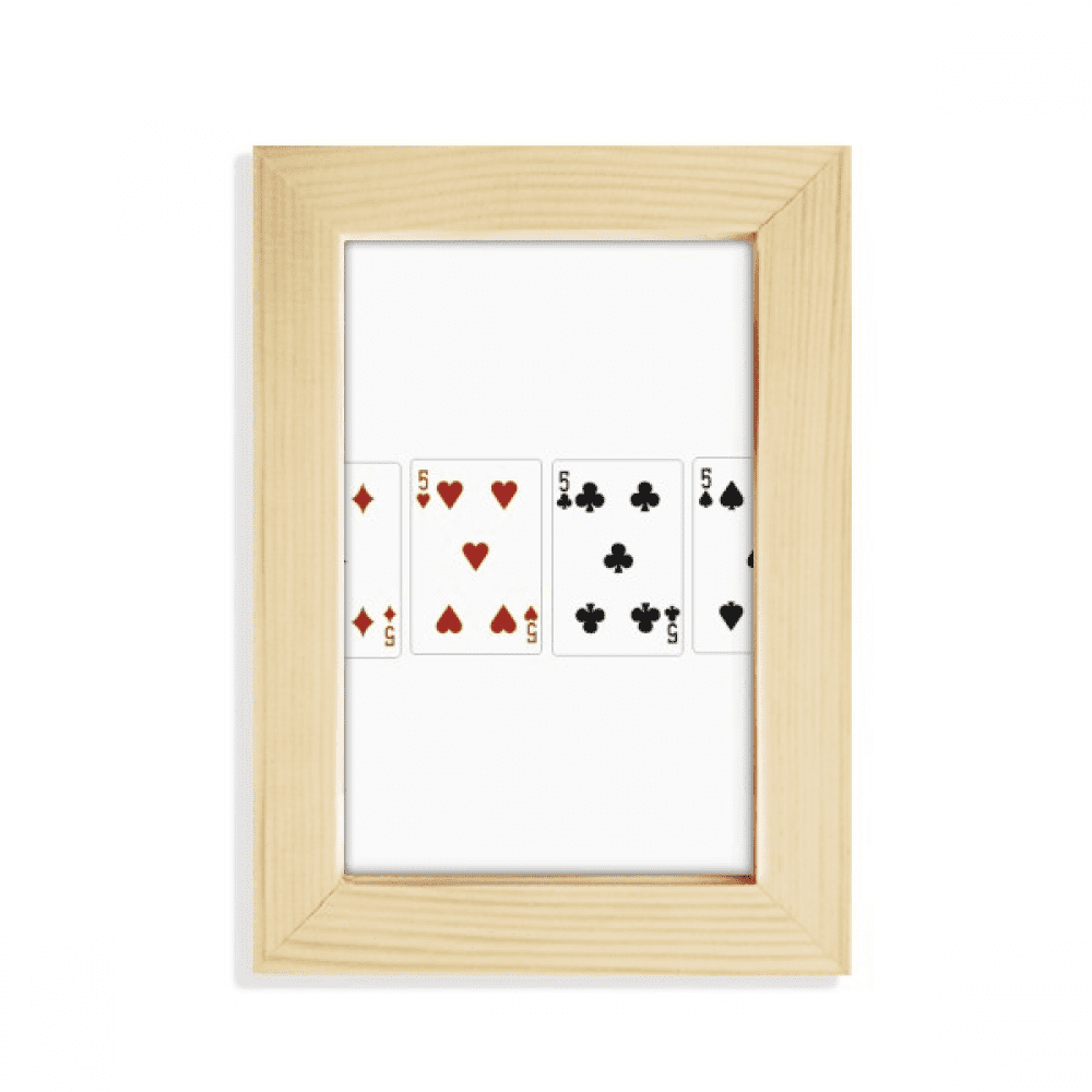 5 heart spade club pattern desktop display photo frame picture art ...