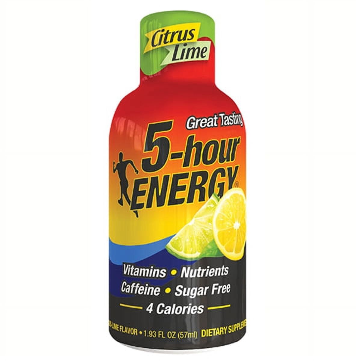 5-hour ENERGY Citrus Lime Energy Drink 1.93 oz Plastic Bottles - Pack ...