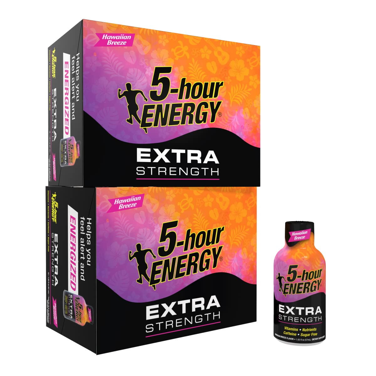 5-hour ENERGY Extra Strength, Hawaiian Breeze, 24 Count, Sugar-Free ...