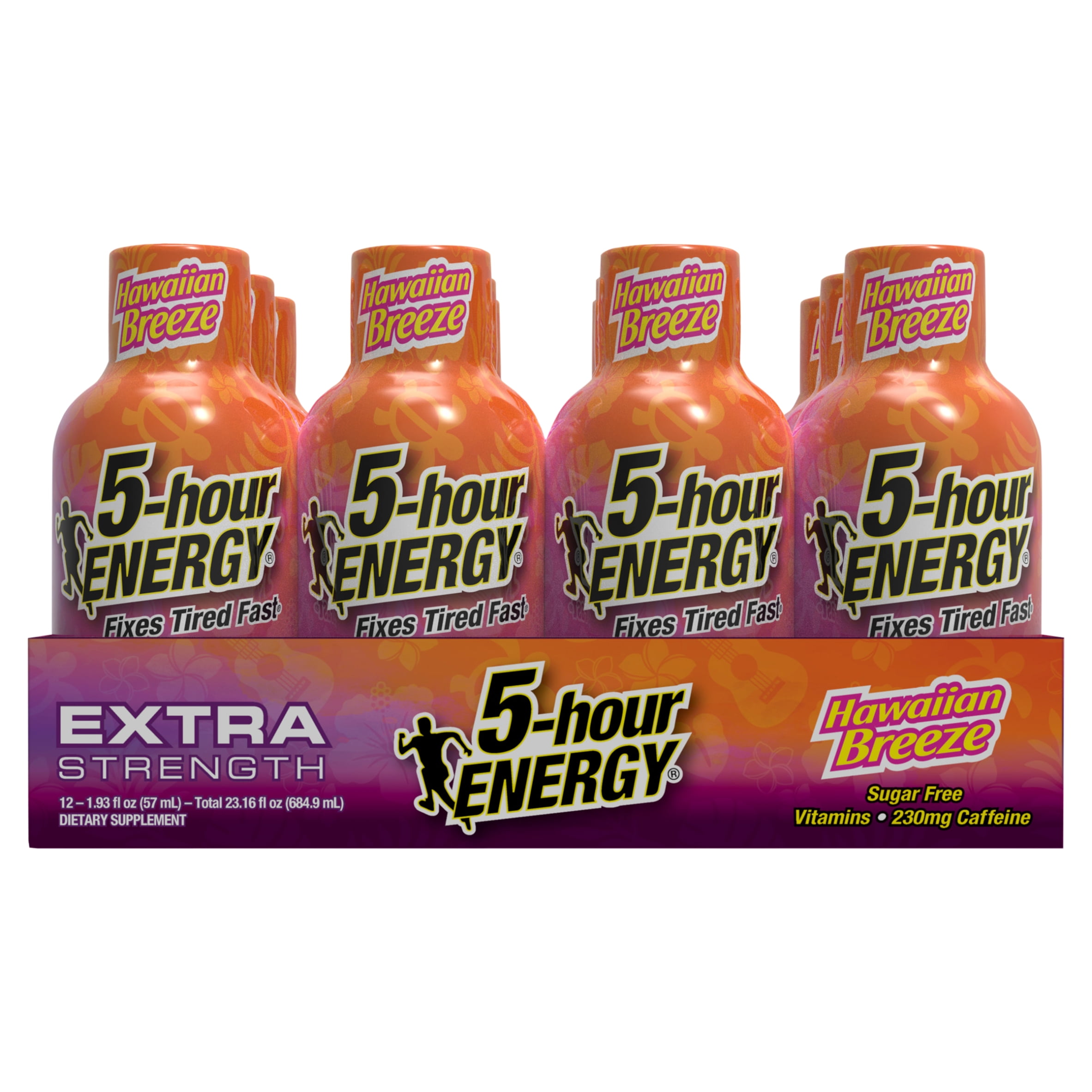 5-hour ENERGY Extra Strength, Hawaiian Breeze Flavor, Quick Energy ...