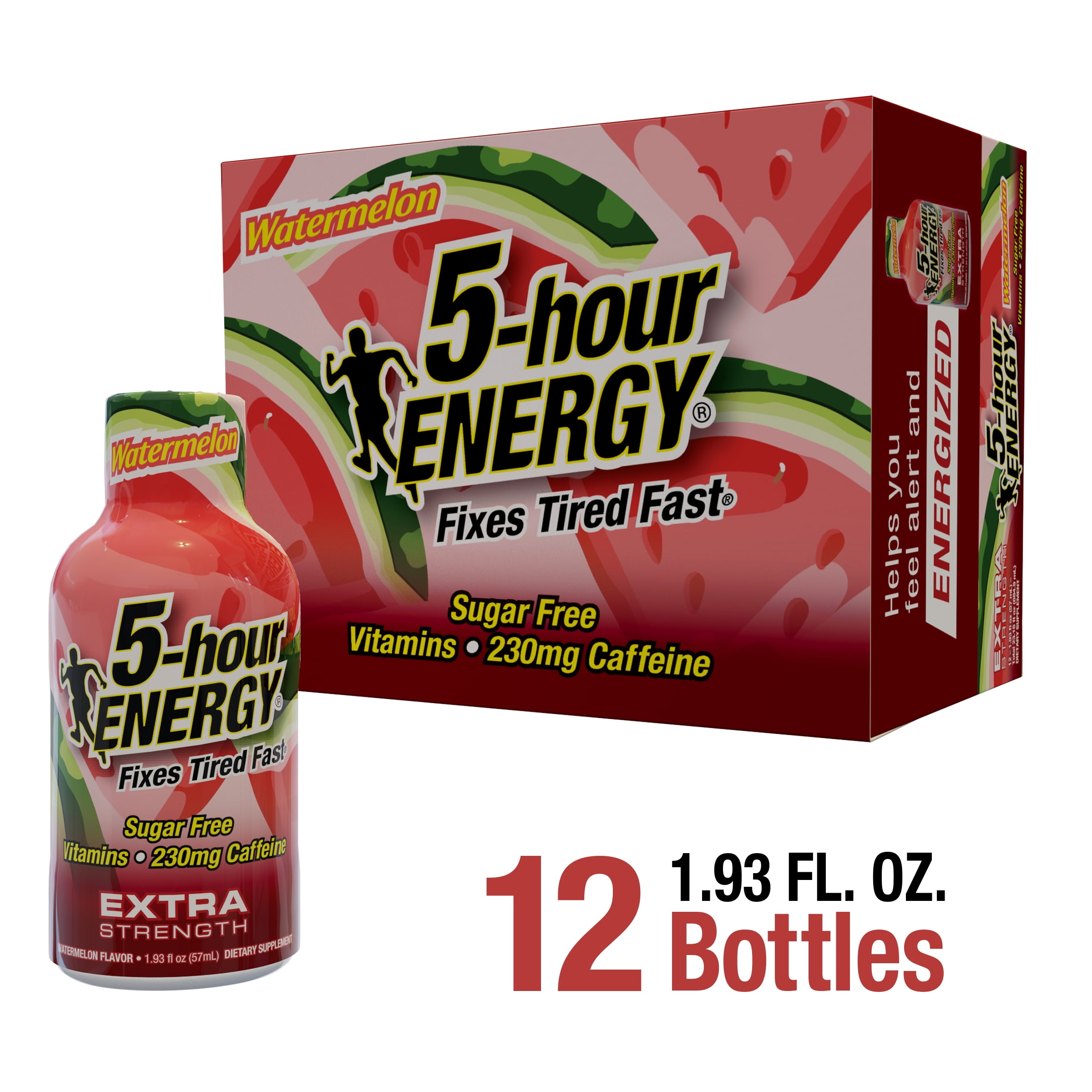 5-hour ENERGY Extra Strength, Watermelon, 12 Count - Walmart.com