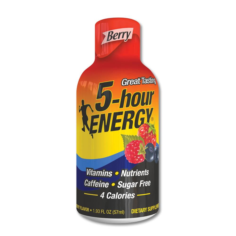 5-hour ENERGY® Regular Strength Berry Flavor Energy Shot, 1.93 oz, 12 ...
