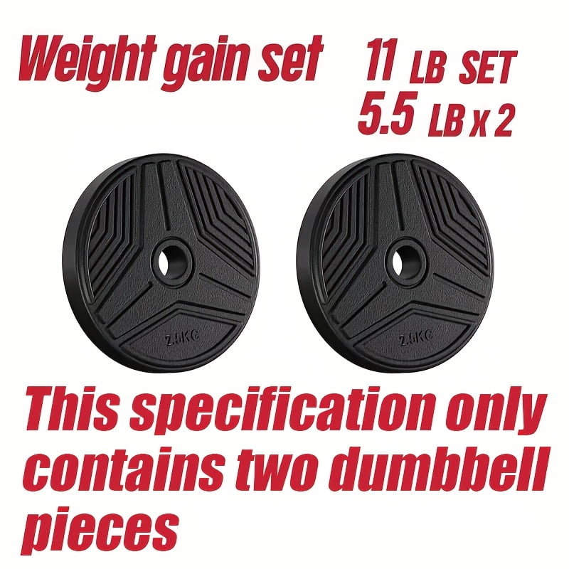 5-in-1 Adjustable Dumbbell Set 20-110LBS Free Weights, Used as Dumbbell ...