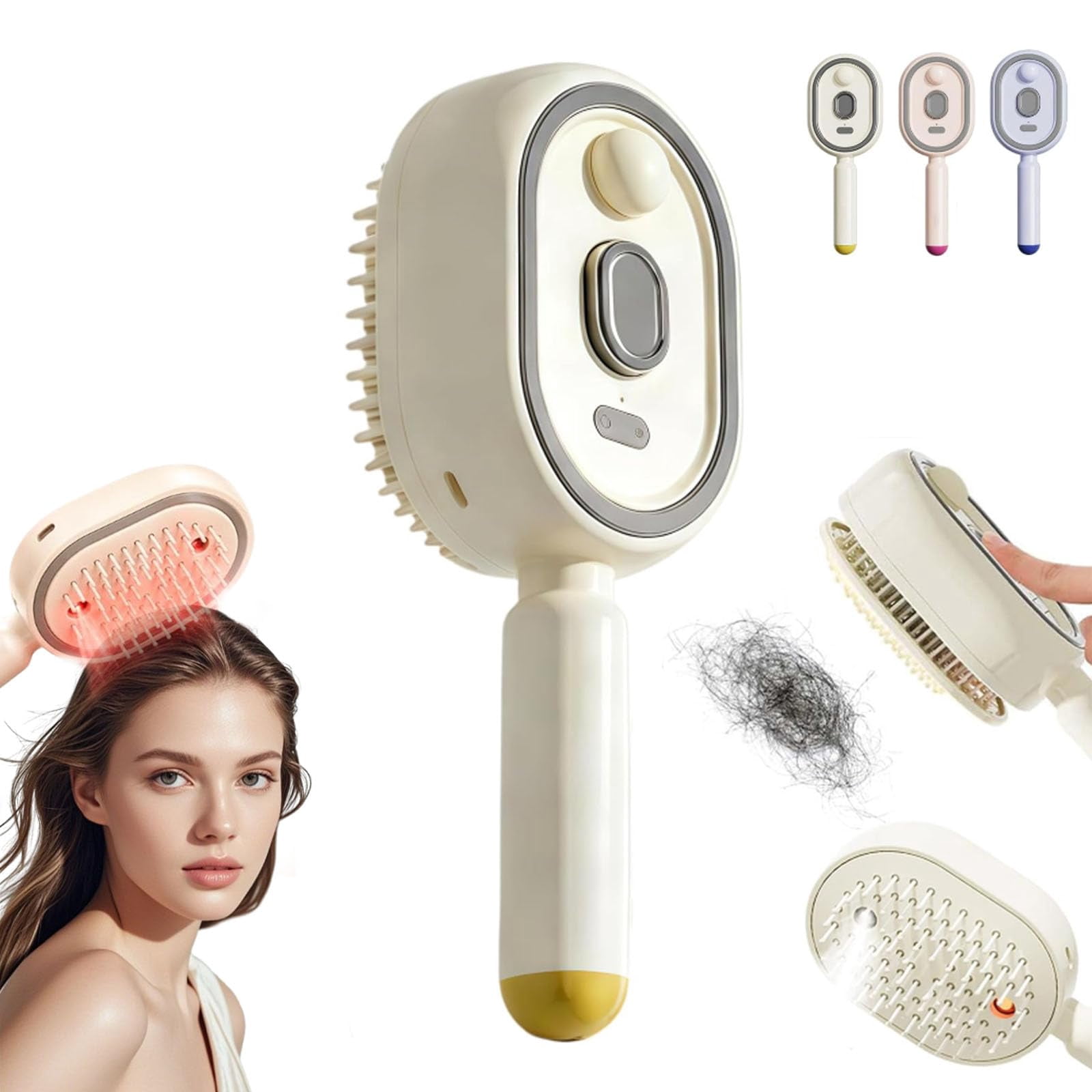 5-in-1 Air Cushion Brush – Electric Spray Massage Comb, Rechargeable ...