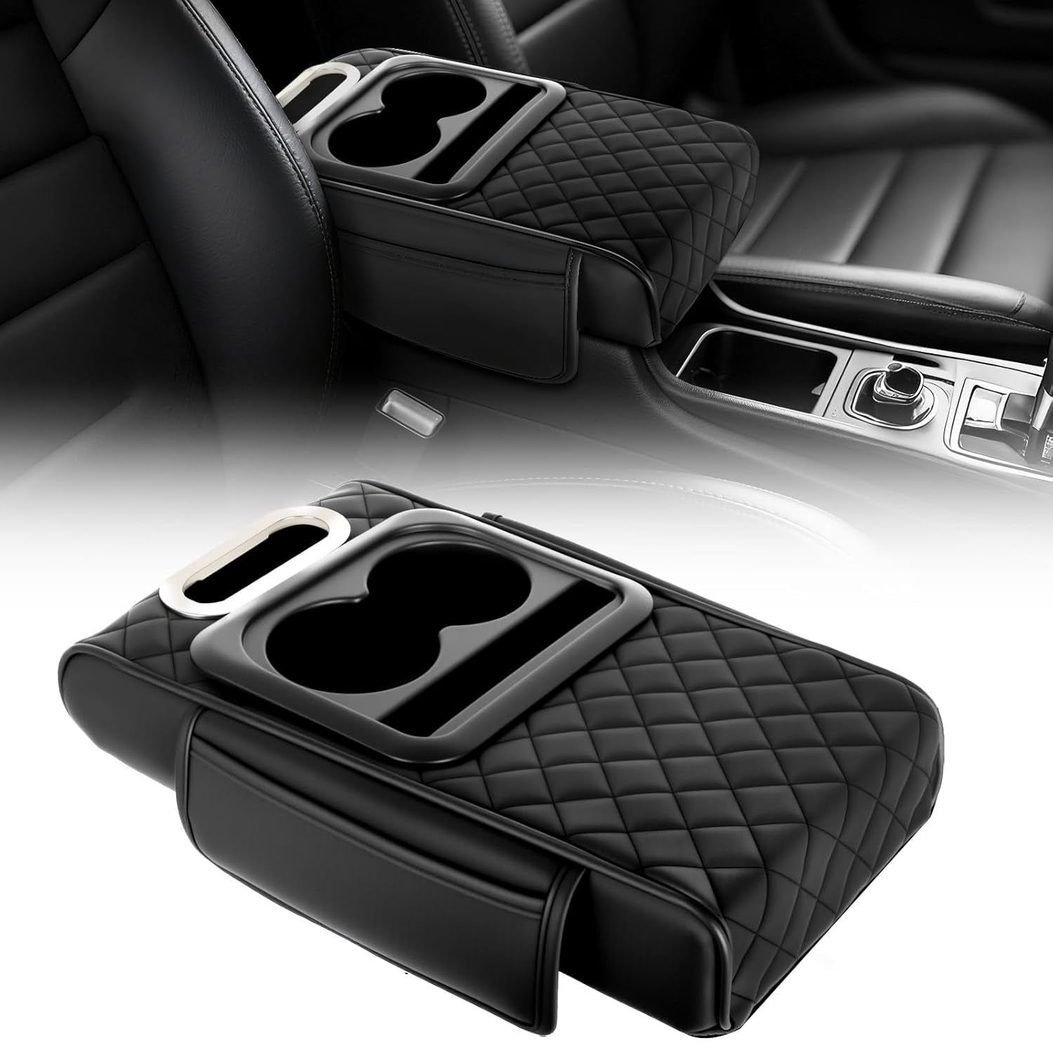 5-in-1 Arm Rest Cover Universal Armrest Storage Box Upgrade Memory Foam ...