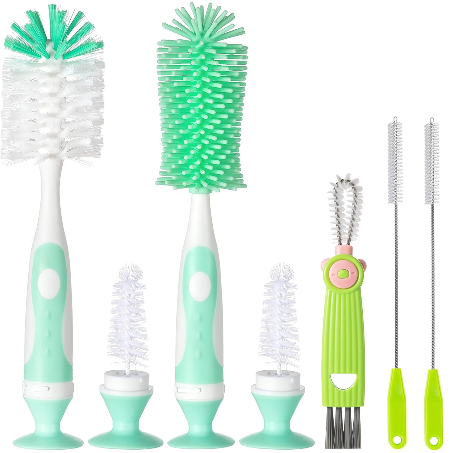5-in-1 Baby Bottle Brush Set, Bottle Brush for Baby, Bottle Cleaner ...