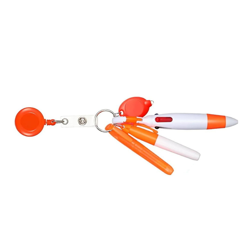 5-in-1 Badges Holder with Alligator Clip, Retractable Reels with Marker ...