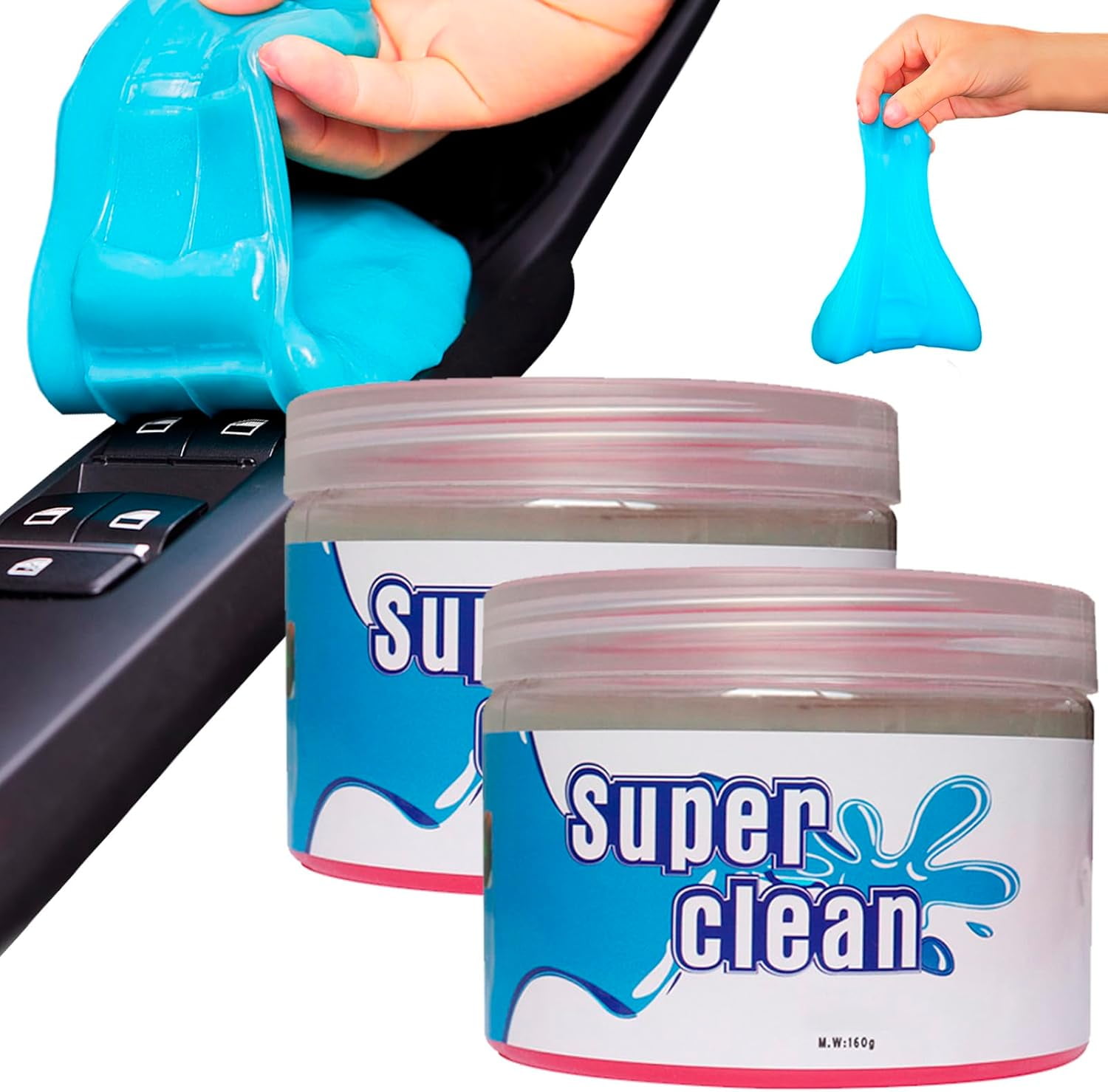 5-in-1 Blue Car Goo Cleaner Reusable 2025 New Cleaning Gel for Car ...