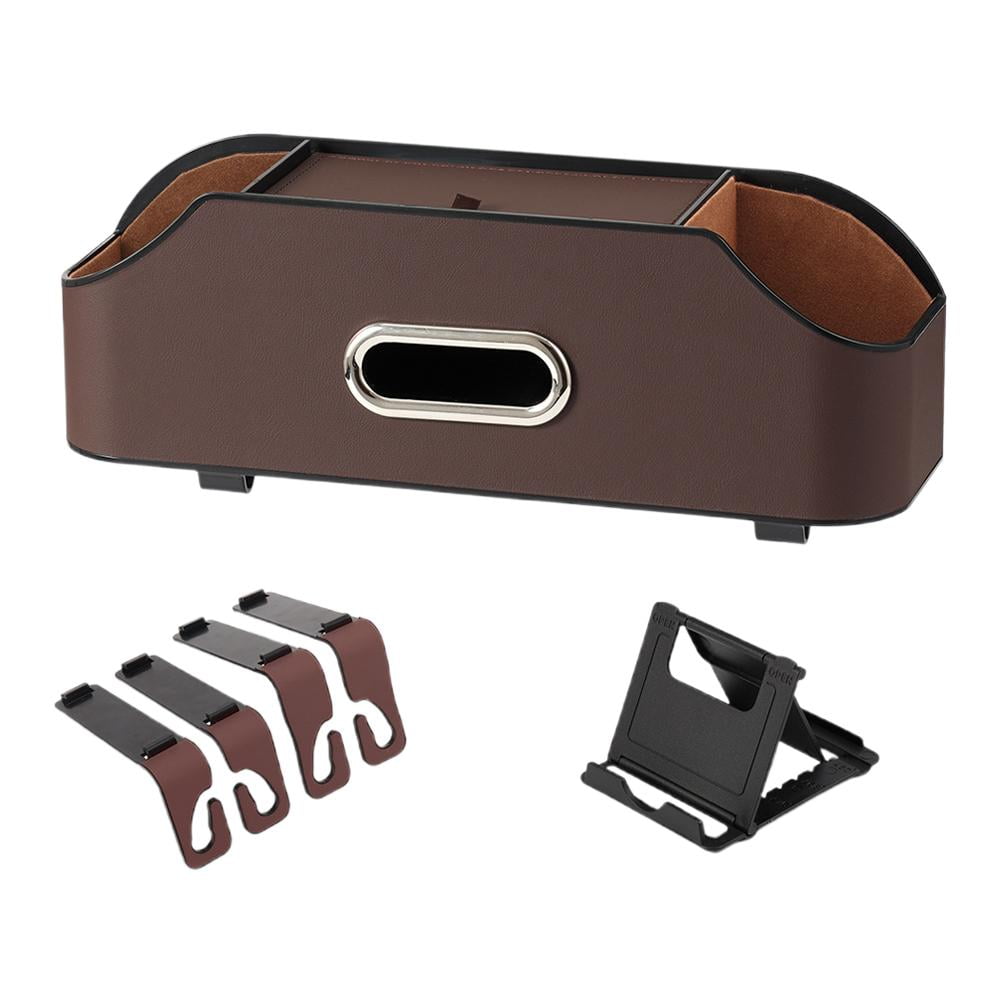 5-in-1 C Seat Organizer - Microfiber Leather, Snap-On Installation ...