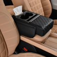 5-in-1 Center Console Cover with Cup Holder & Phone Slot, Armrest ...