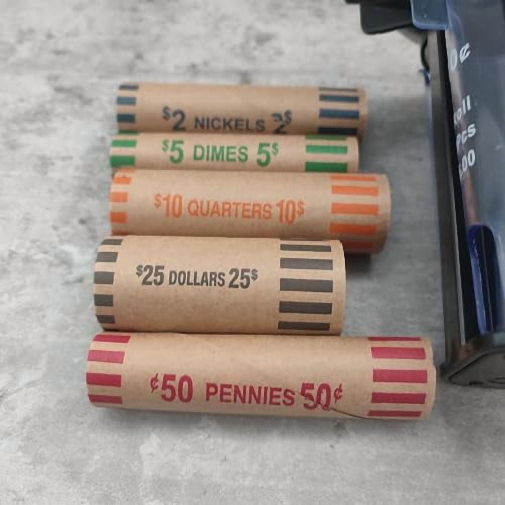 5 in 1 Change Sorter Coin Bank Holder Coin Counter Coin Sorter Tube Bar ...