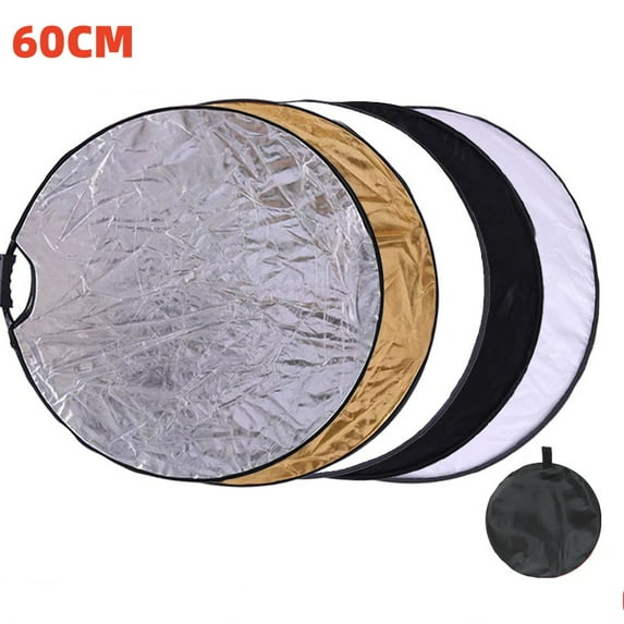5 in 1 Collapsible Round Photography Reflector With Handle Portable ...