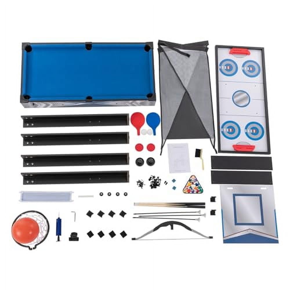 5-in-1 Combo Game Table Set,Pool Table, Air Hockey Table, Game Table ...