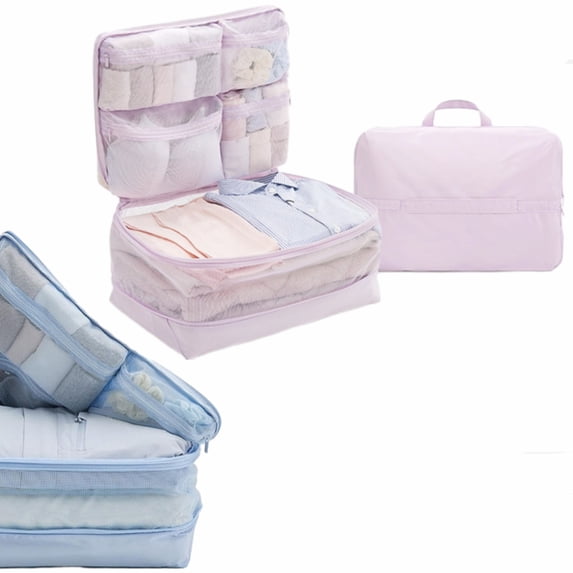 5-in-1 Compression Packing Cube – Hanging Luggage Organizer with 4 ...