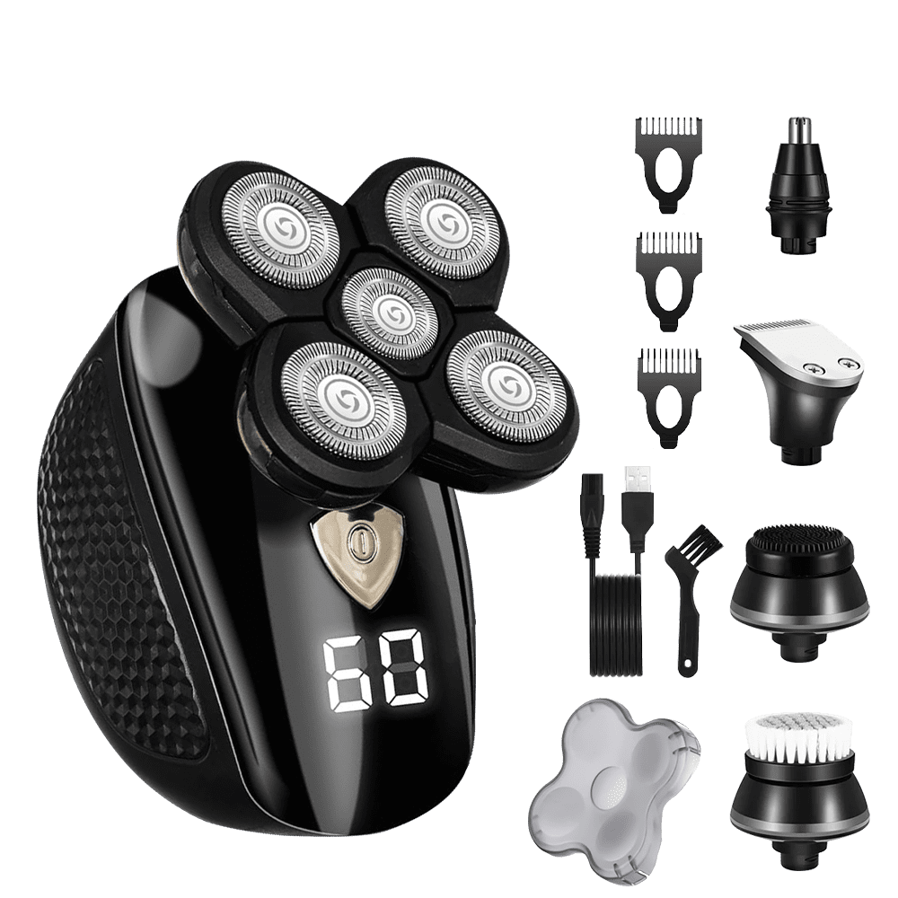 5 in 1 Cordless Head Shavers for Men, Electric Razor for a Perfect Bald ...
