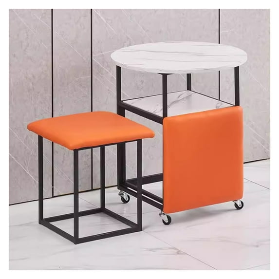 5 in 1 Cube Seating with Swivel Casters & Coffee Table,Stackable Sofa ...