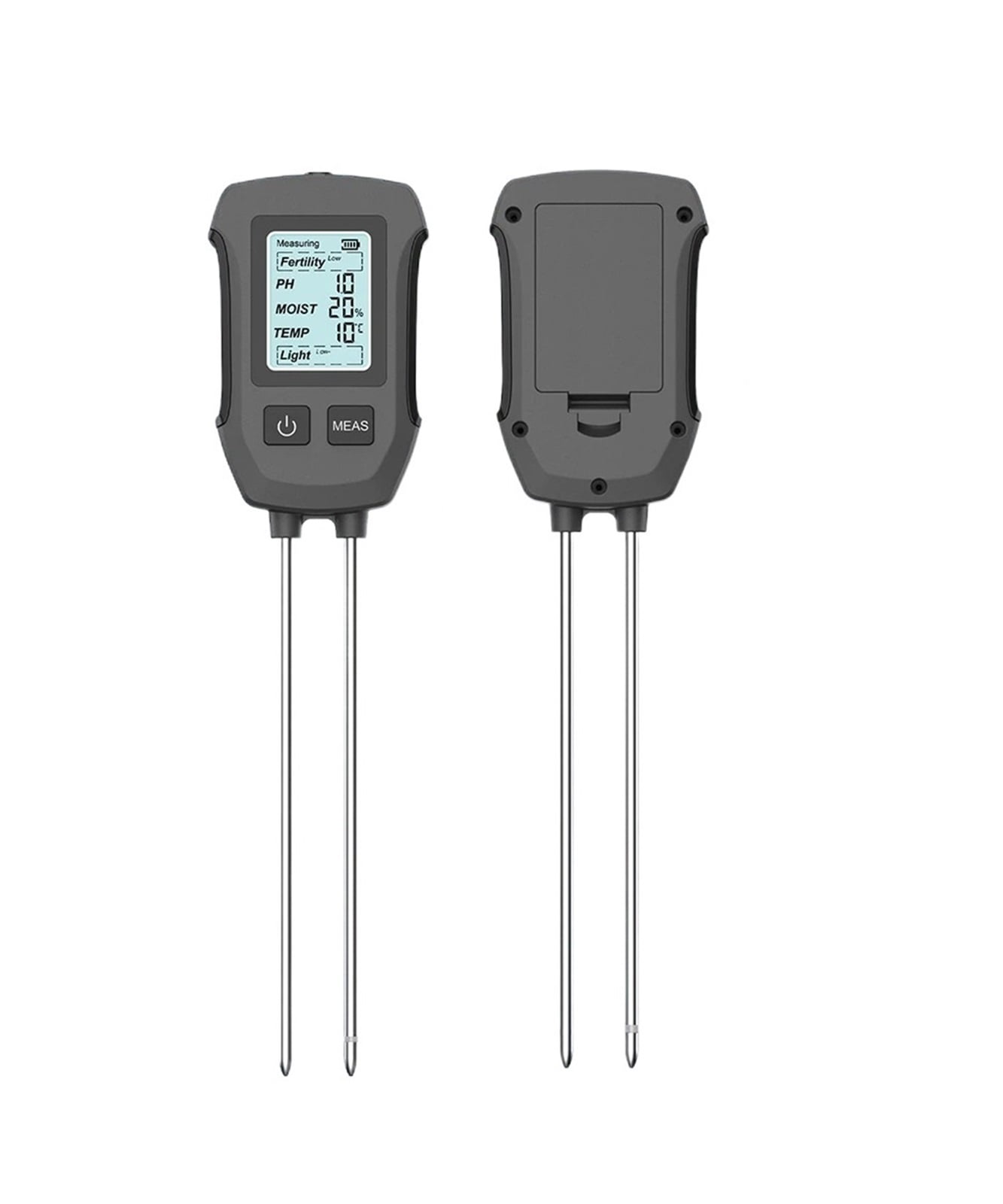 5 in 1 Digital Soil Tester pH Temperature Moisture Detector Sunlight ...