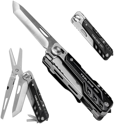 5 in-1 EDC Multitool Knife Scissors with Screwdrivers, Detachable ...