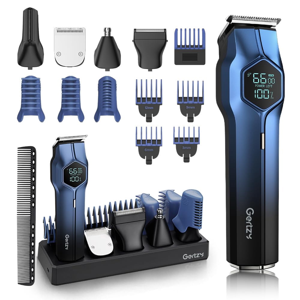 5-in-1 Electric Beard Trimmer Magnetic Replacement Heads, Professional ...