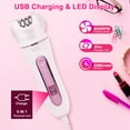 5-in-1 Electric Body Grooming Kit for Women, Rechargeable Epilator ...