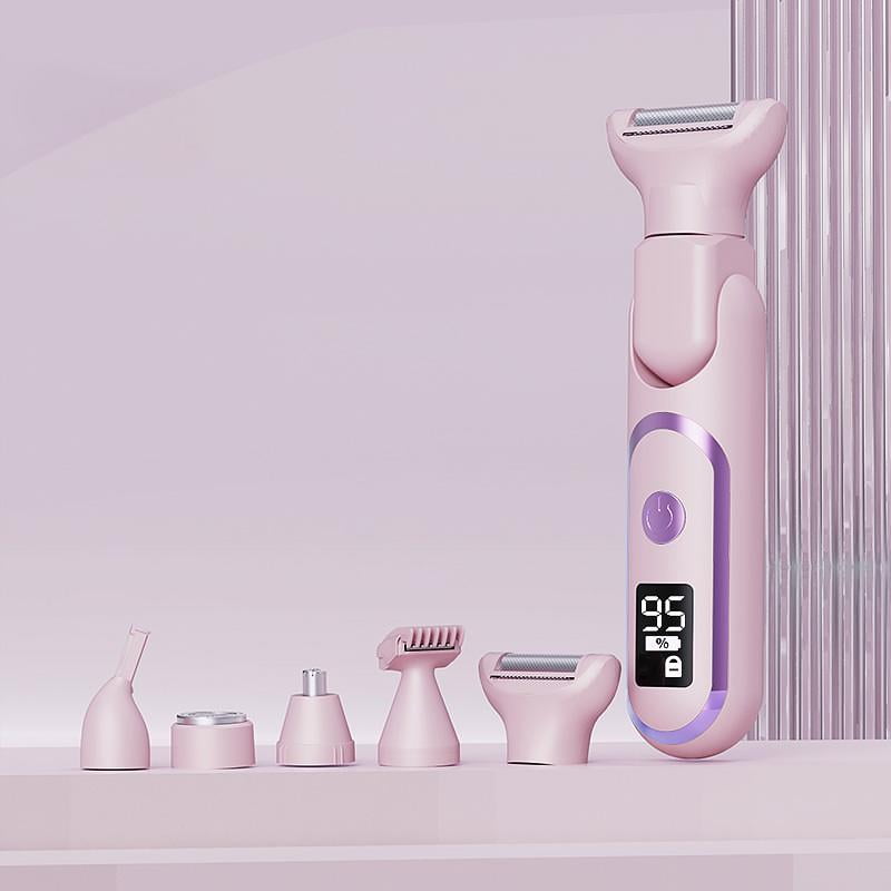 5 in 1 Electric Razor for Women Shaver Lady Shaver Body Hair Trimmer ...