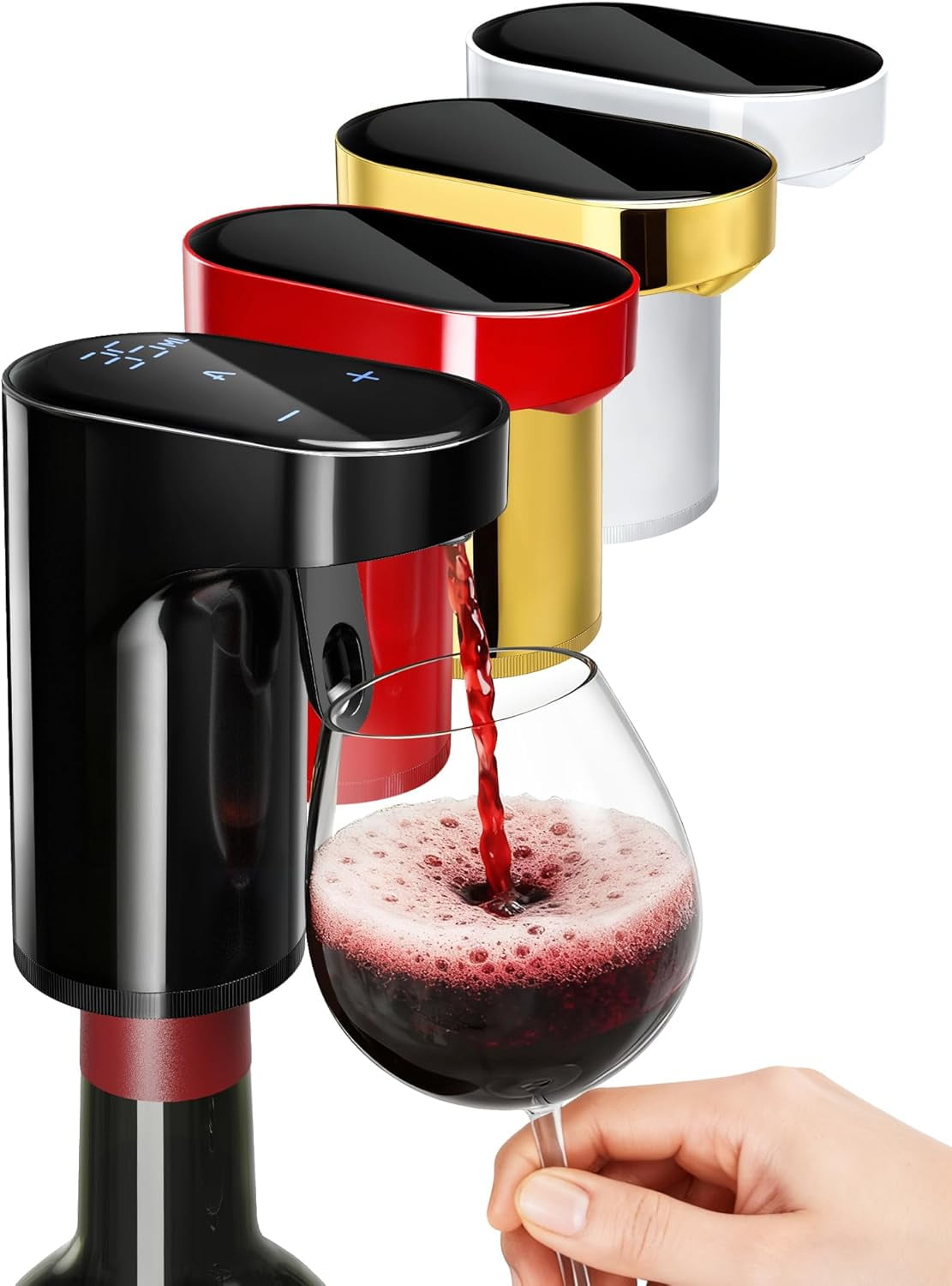 5-in-1 Electric Wine Decanter with Aerator,Digital Alcohol Bottle ...