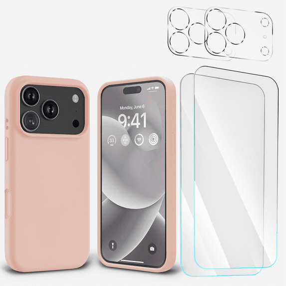 5-in-1 Entronix Bundle designed for iPhone 17 Pro, Liquid Silicone Case ...