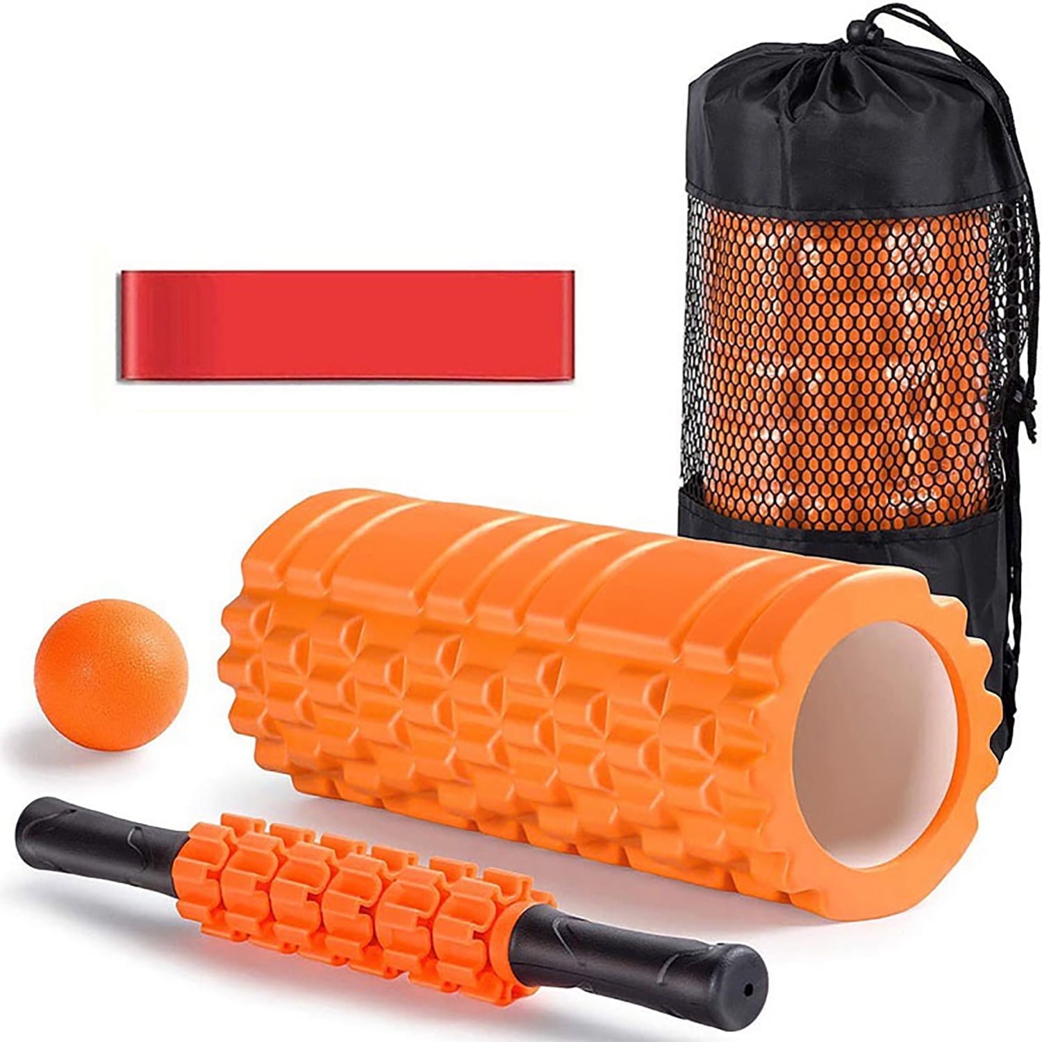 clackibukvyz 5 in 1 Foam Roller Set, Trigger Point Roller, Yoga Stick ...