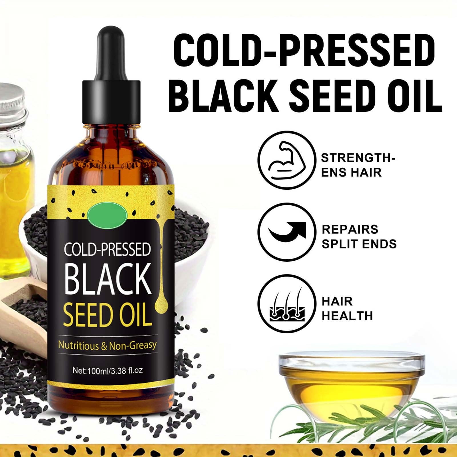 5-in-1 Hair Oil, Stimulates Growth, Nourishes and Repairs, Soothes ...