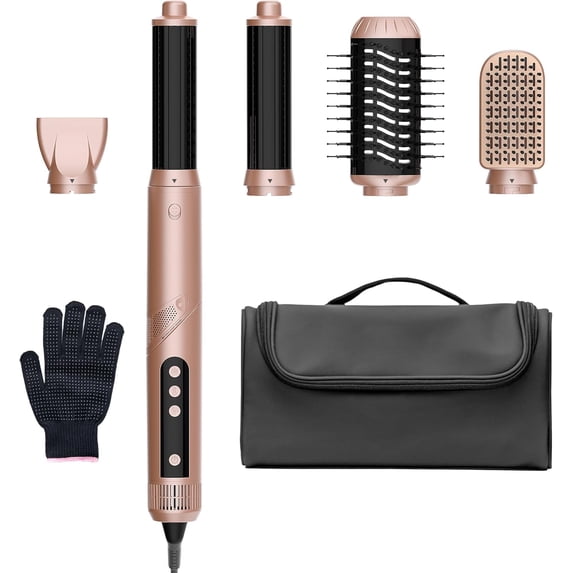 "5-in-1 Hair Styler with 200 Million Ions & 110,000 RPM Motor ...