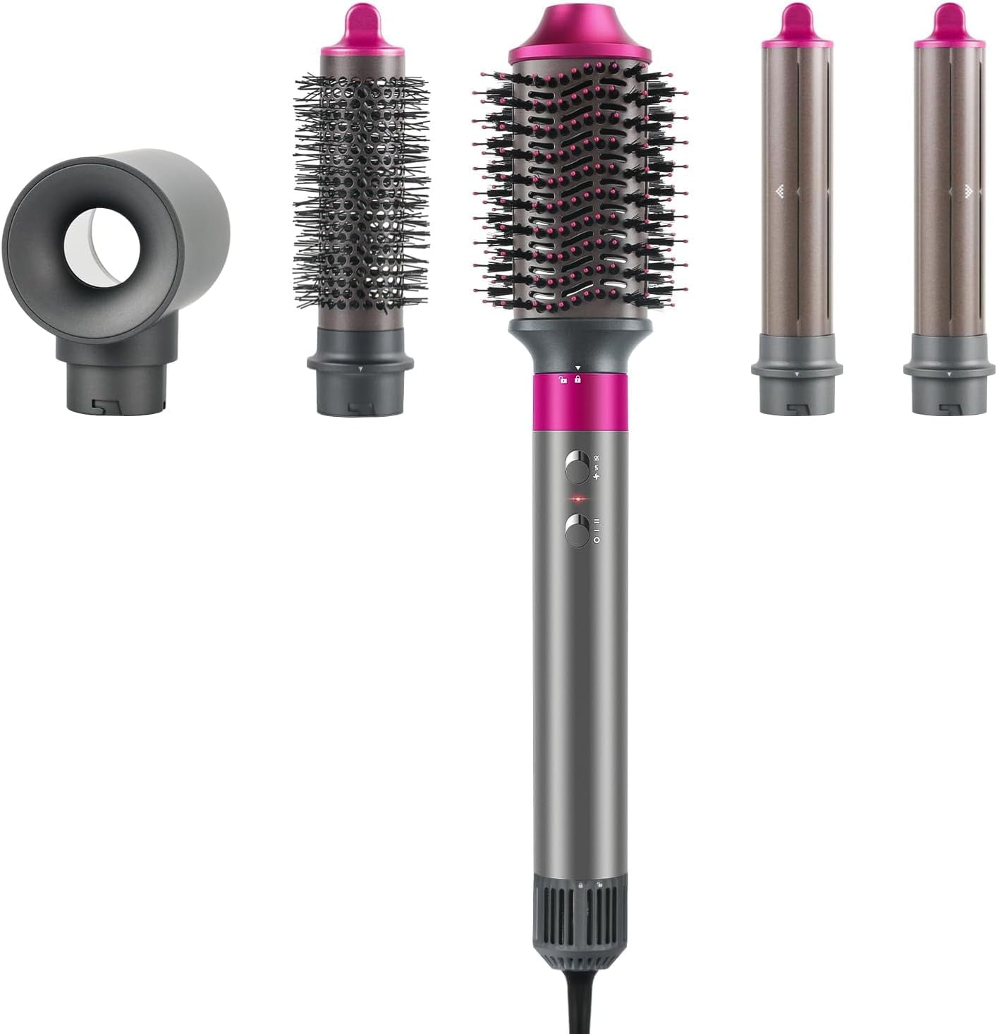 5-in-1 Hair Styler with 110,000 RPM Motor - Professional Hot Air Brush ...