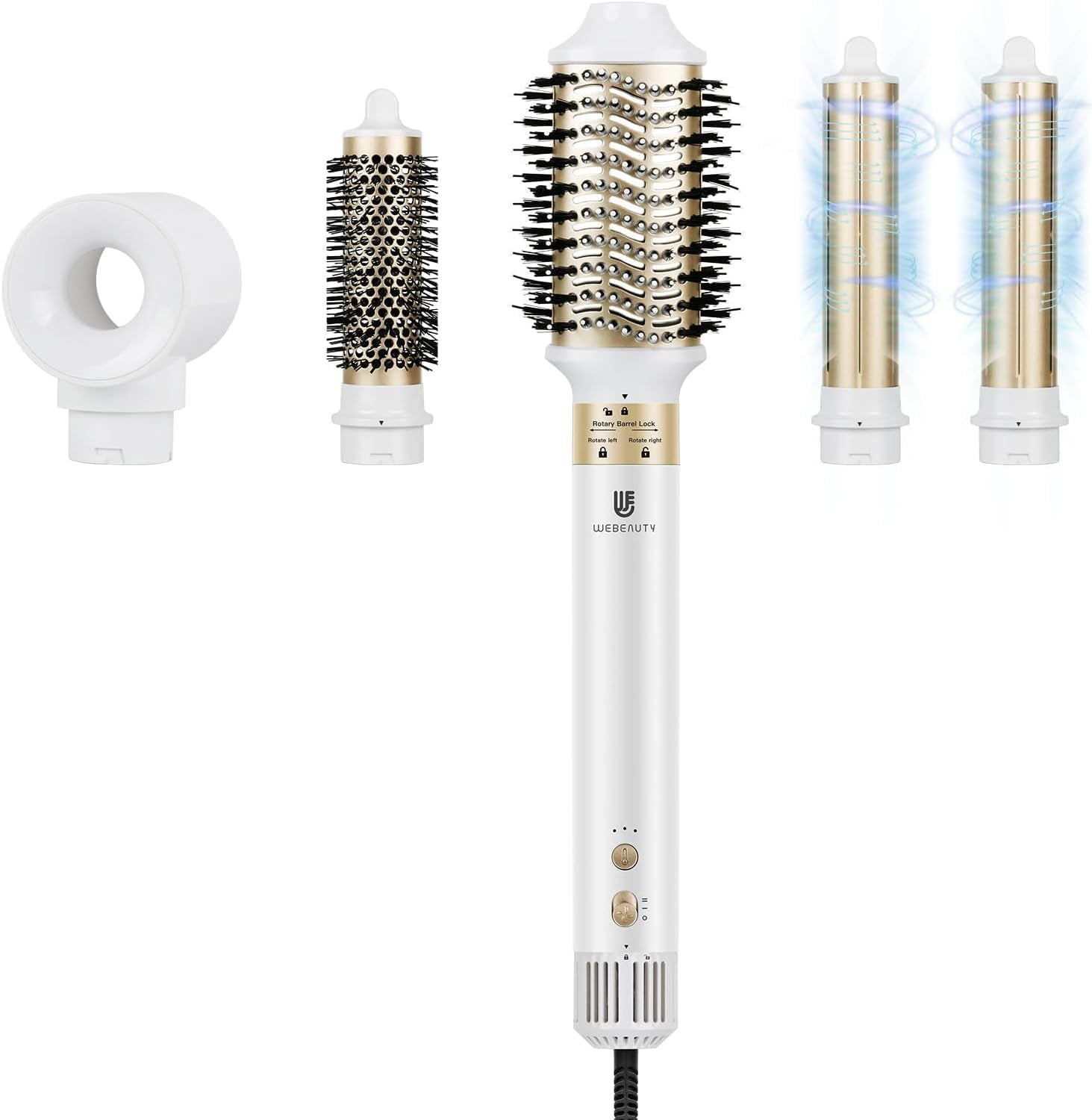 5-in-1 Hair Styler with 110,000 RPM Motor - Professional Hot Air Brush ...