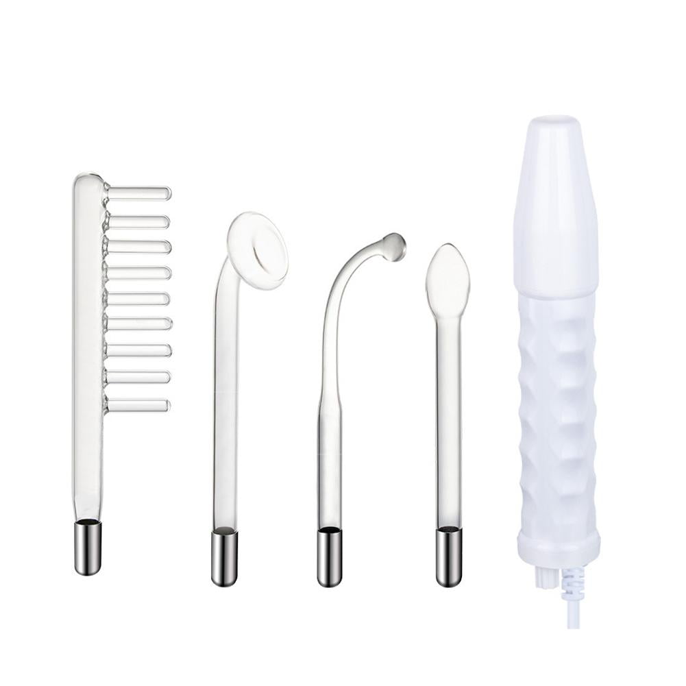 5 in 1 High Frequency Electrode Wand W/ Neon Electrotherapy Glass Acne ...