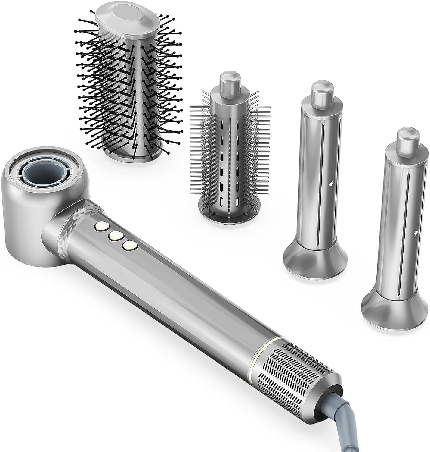 5-in-1 Hot Air Styler Kit, Aluminum Body - High-Speed Hair Dryer with 5 ...