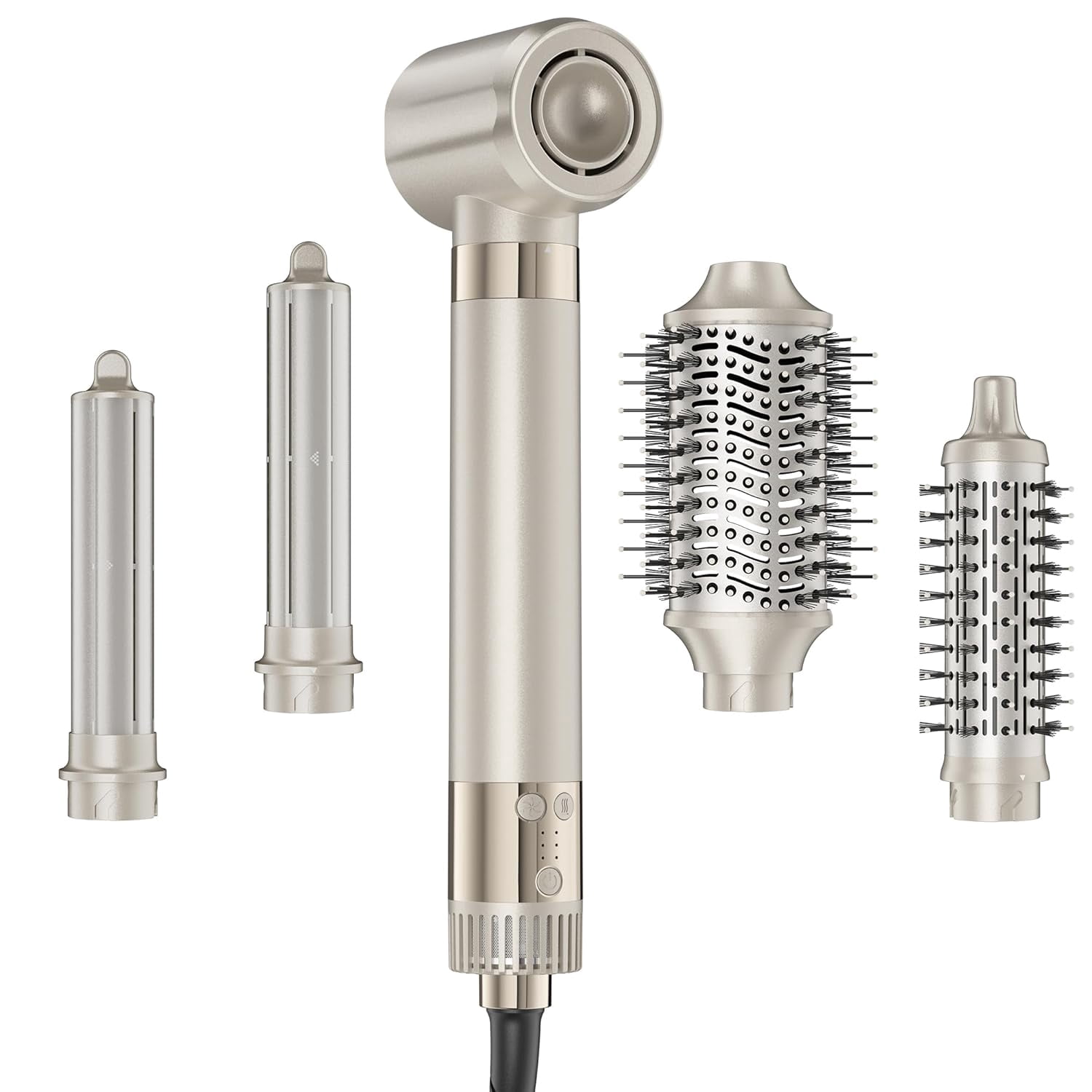 "5-in-1 Hot Air Styler in Champagne - Fast Hair Dryer Brush with Auto ...