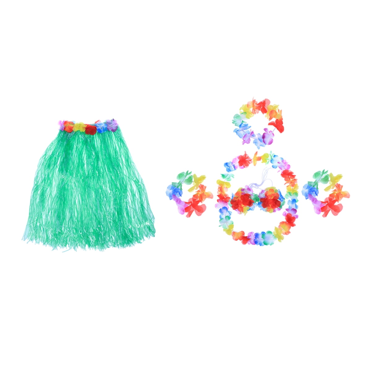 5 -in-1 Hula Bra and Skirt Set Dancer Costume Miss Child - Walmart.com