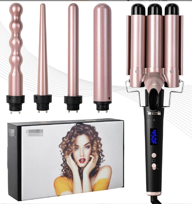5-in-1 Interchangeable Curling Iron Pro - Ceramic-Ionic Barrels · Salon ...