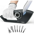 5-in-1 Knife Sharpener 5 Stage for Serrated Knives, Scissors with Cut ...
